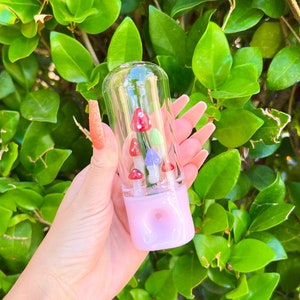 Rainbow Mushroom Glass Pipe| Cute Glass Pipe| Girly Pipe| Pretty Pipe ...