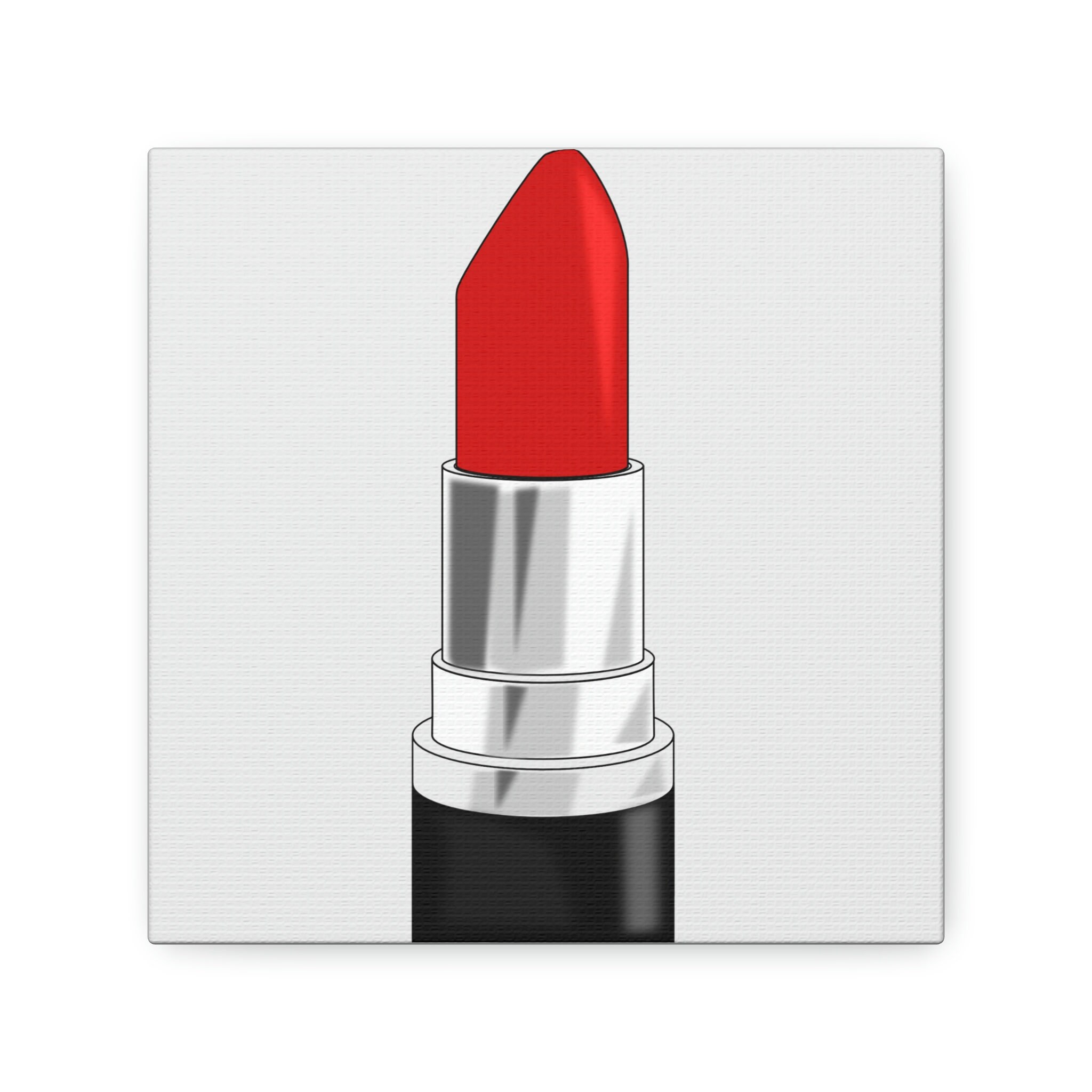 Lipstick Emoji Canvas - Emoji Wall Canvas, Women Canvases, Emoji Art ...