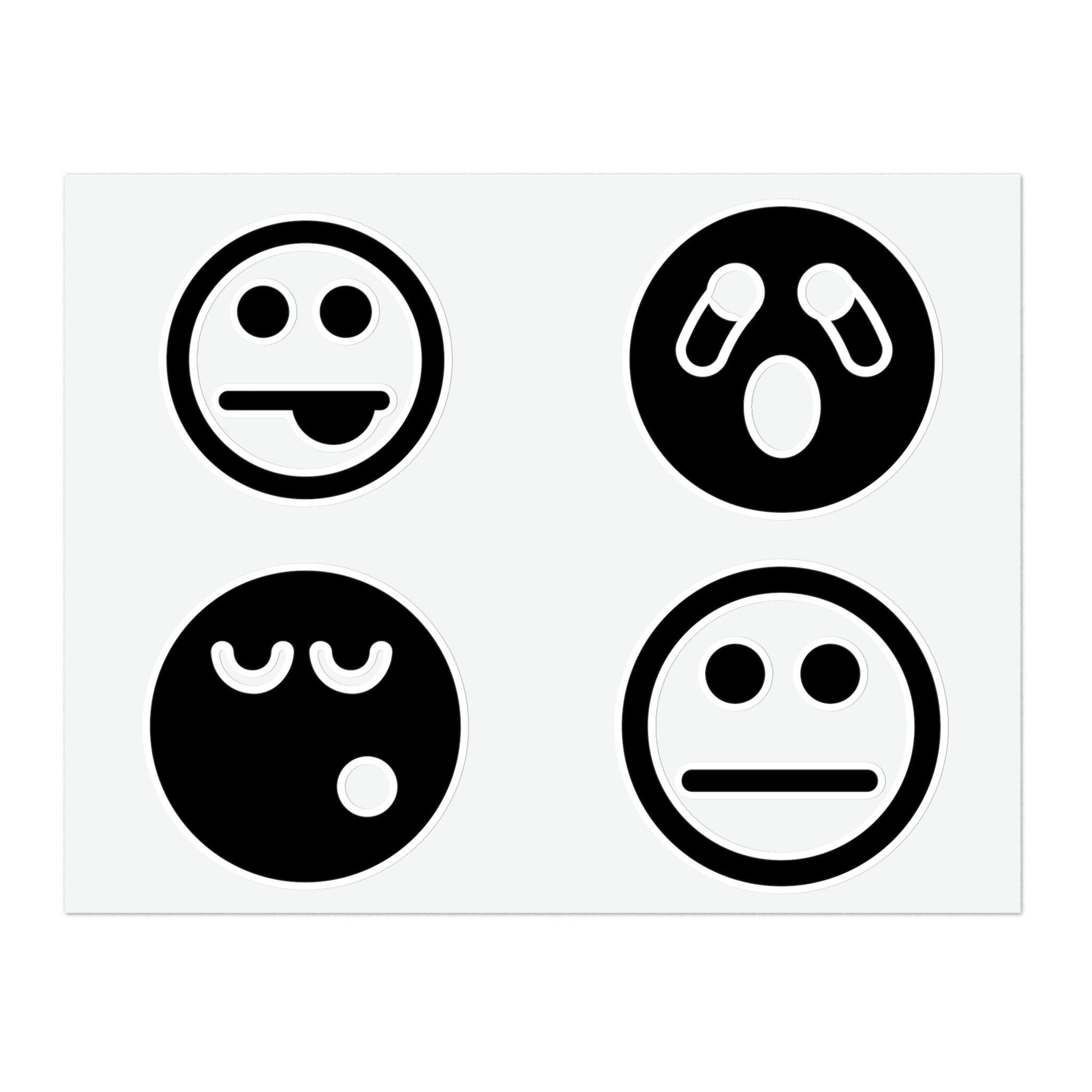 Emote Emoji Sticker Sheets #2 - Emoji Stickers, Emoji Laptop Sticker ...