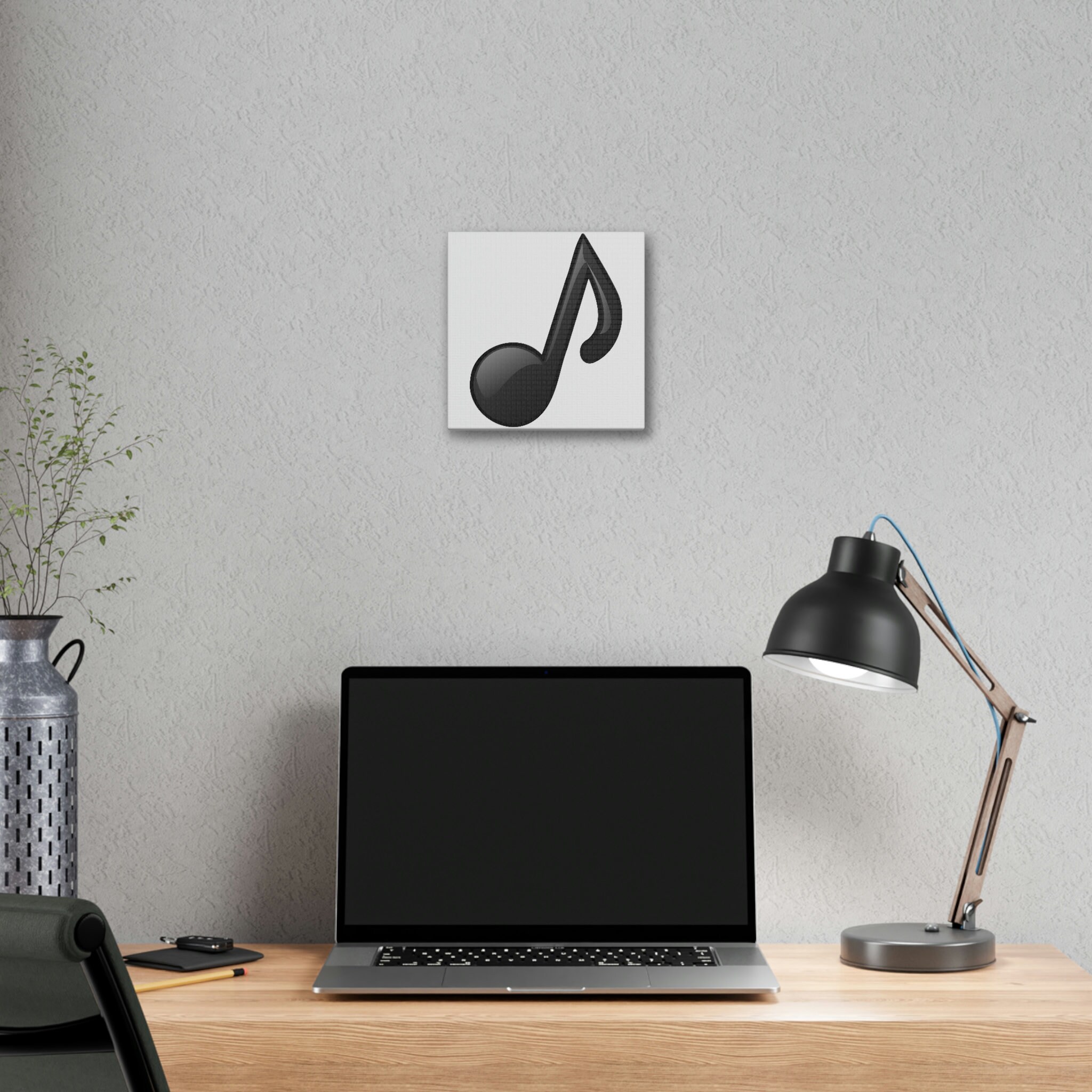 Musical Note Emoji Canvas - Emoji Wall, Emoji Canvas Art, Emoji Posters ...