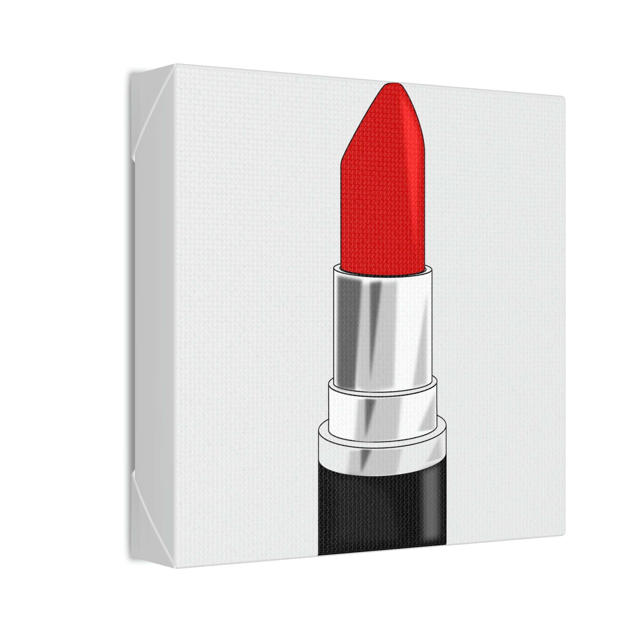 Lipstick Emoji Canvas - Emoji Wall Canvas, Women Canvases, Emoji Art ...