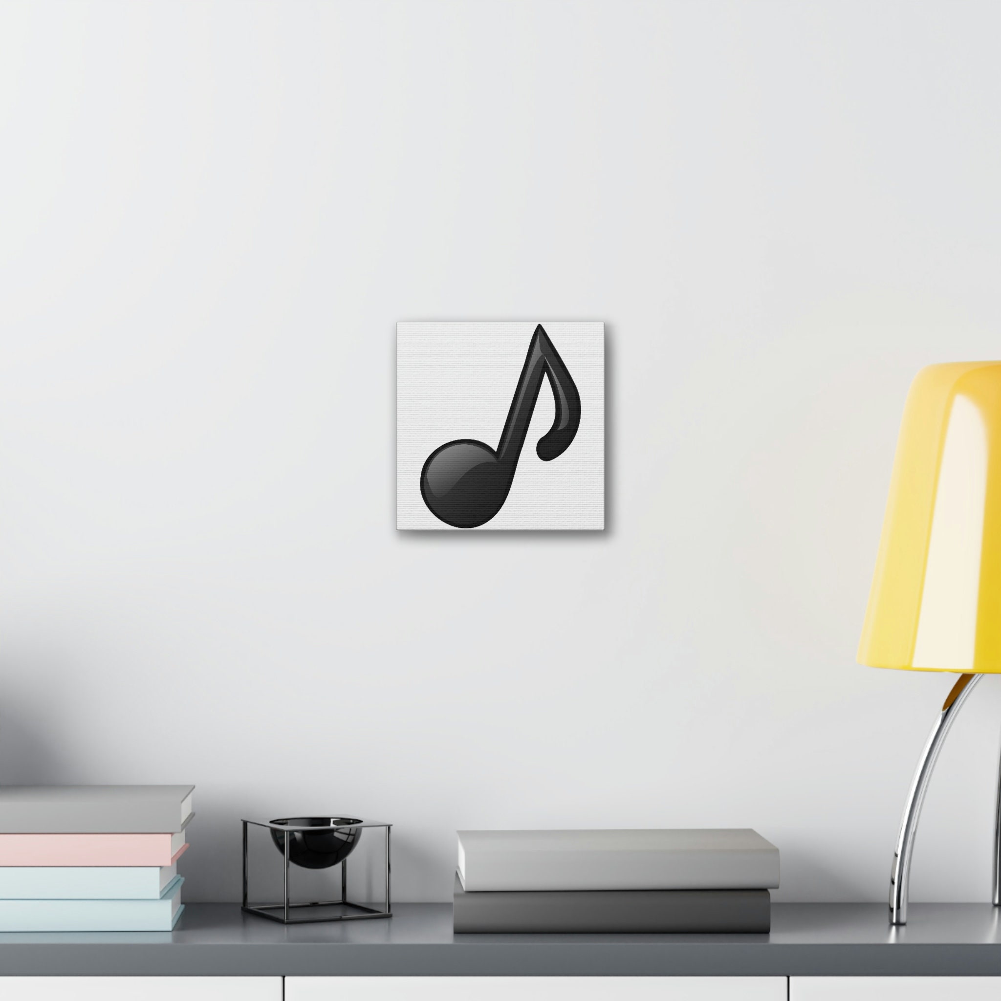 Musical Note Emoji Canvas - Emoji Wall, Emoji Canvas Art, Emoji Posters ...