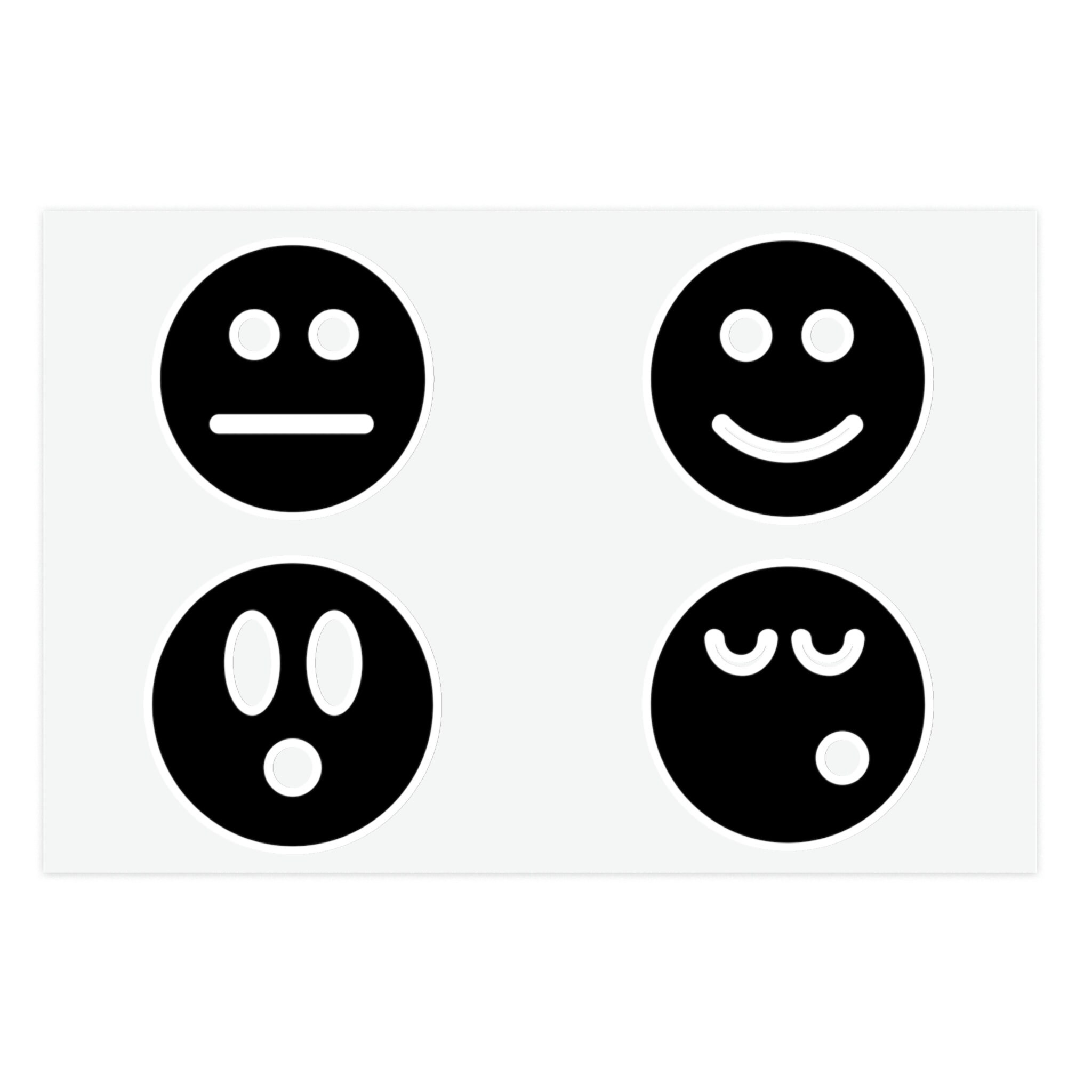 Emote Emoji Sticker Sheet Emoji Stickers, Emoji Laptop Sticker, Emoji ...