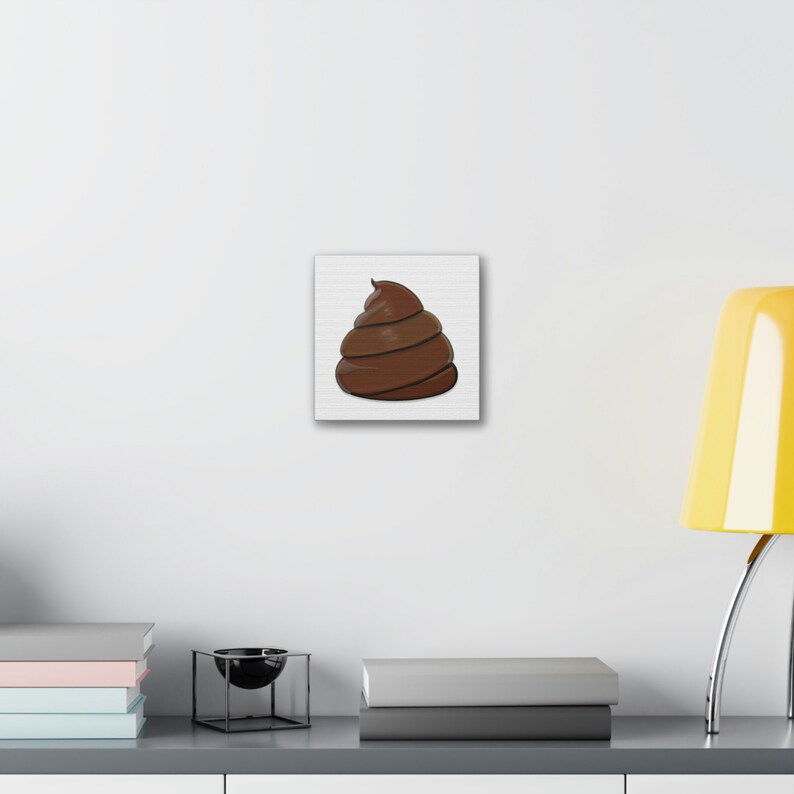 Pile of Poo Emoji Canvas - Emoji Wall Canvas, Emoji Decal, Emoji Canvas ...