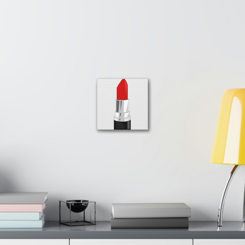 Lipstick Emoji Canvas - Emoji Wall Canvas, Women Canvases, Emoji Art ...