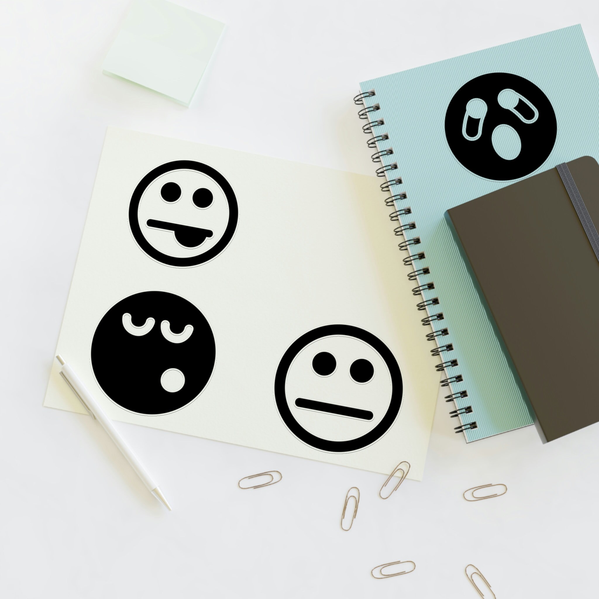 Emote Emoji Sticker Sheets 2 Emoji Stickers, Emoji Laptop Sticker ...