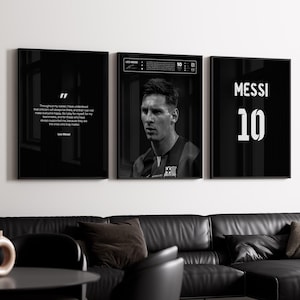Lionel Messi Poster, Soccer Gifts, Sports Poster, Football Player ...
