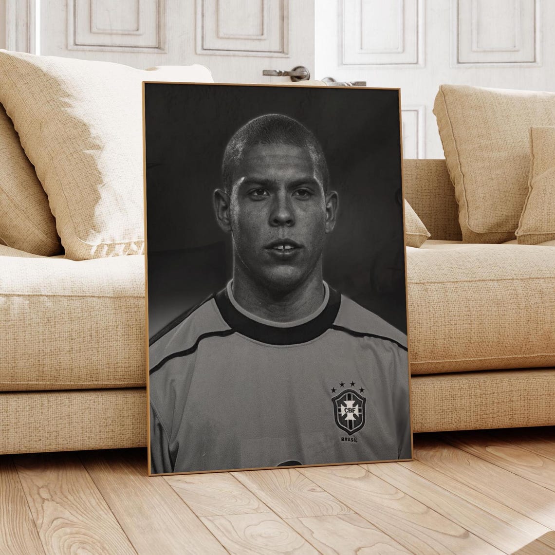 Ronaldo Fenomeno Poster Art Print, Ronaldo Nazario Wall Decor, Soccer ...