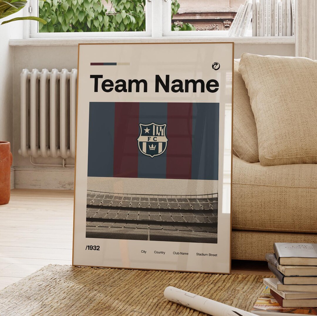 Custom Soccer Stadium Poster, Sports Gift, Baseball Poster, Football ...