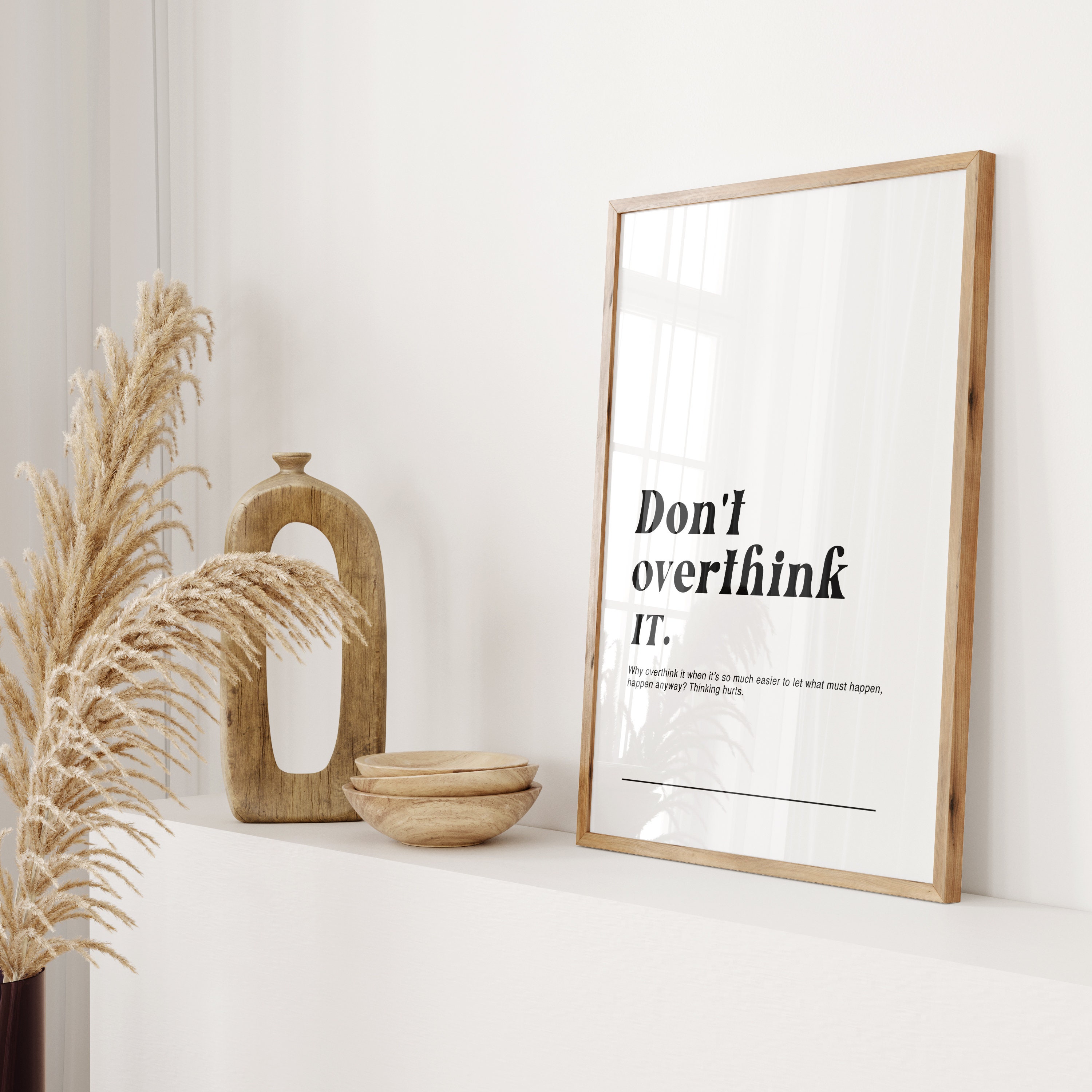 Minimalist Motivation Focus Print Set, Motivational Hard Work Office ...