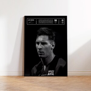 Lionel Messi Poster, Soccer Gifts, Sports Poster, Football Player ...