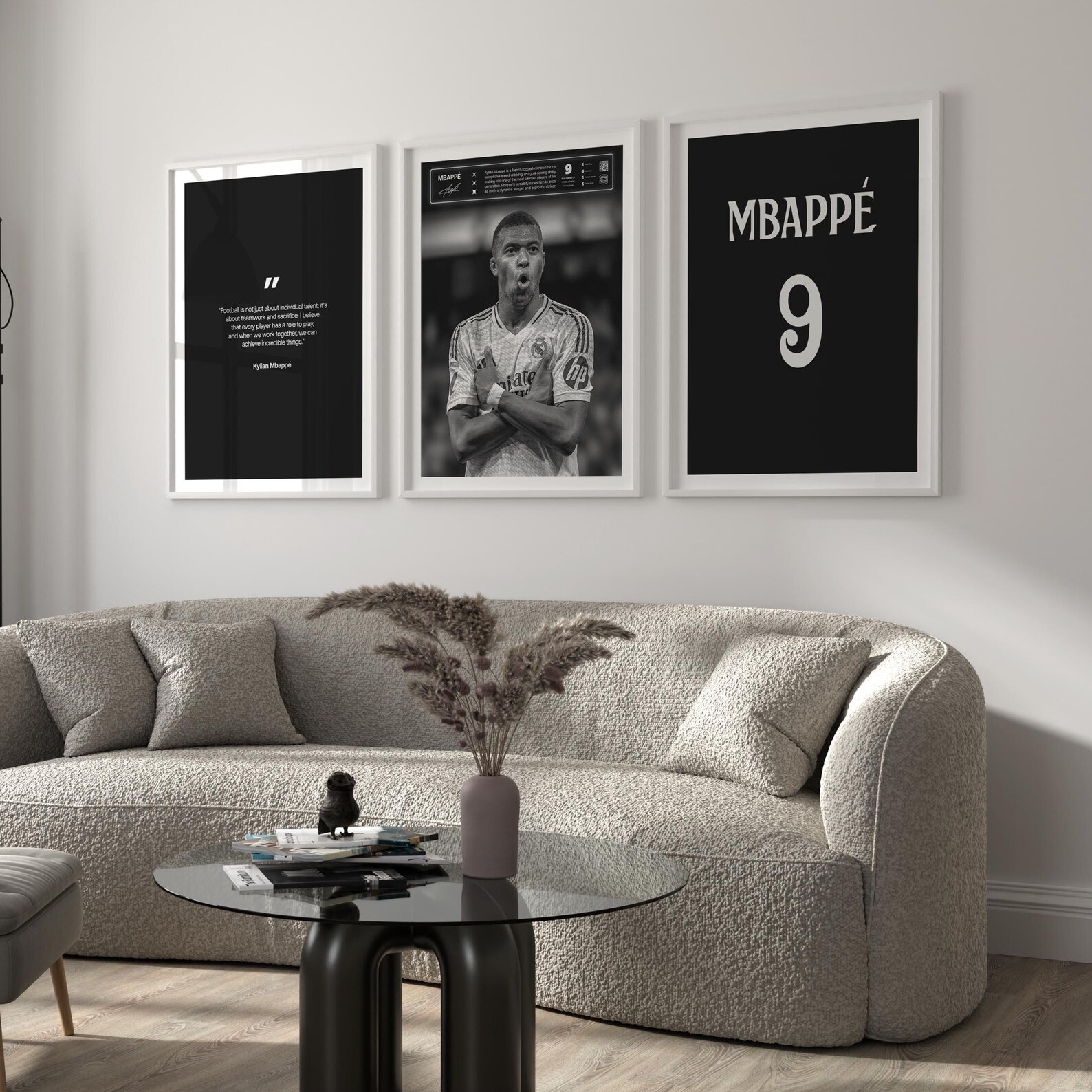 Kylian Mbappé Poster, Mbappe Poster, Soccer Gifts, Sports Poster ...