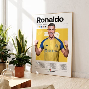 Cristiano Ronaldo Poster Bundler Set of 6, Soccer Gifts, Sports Poster ...