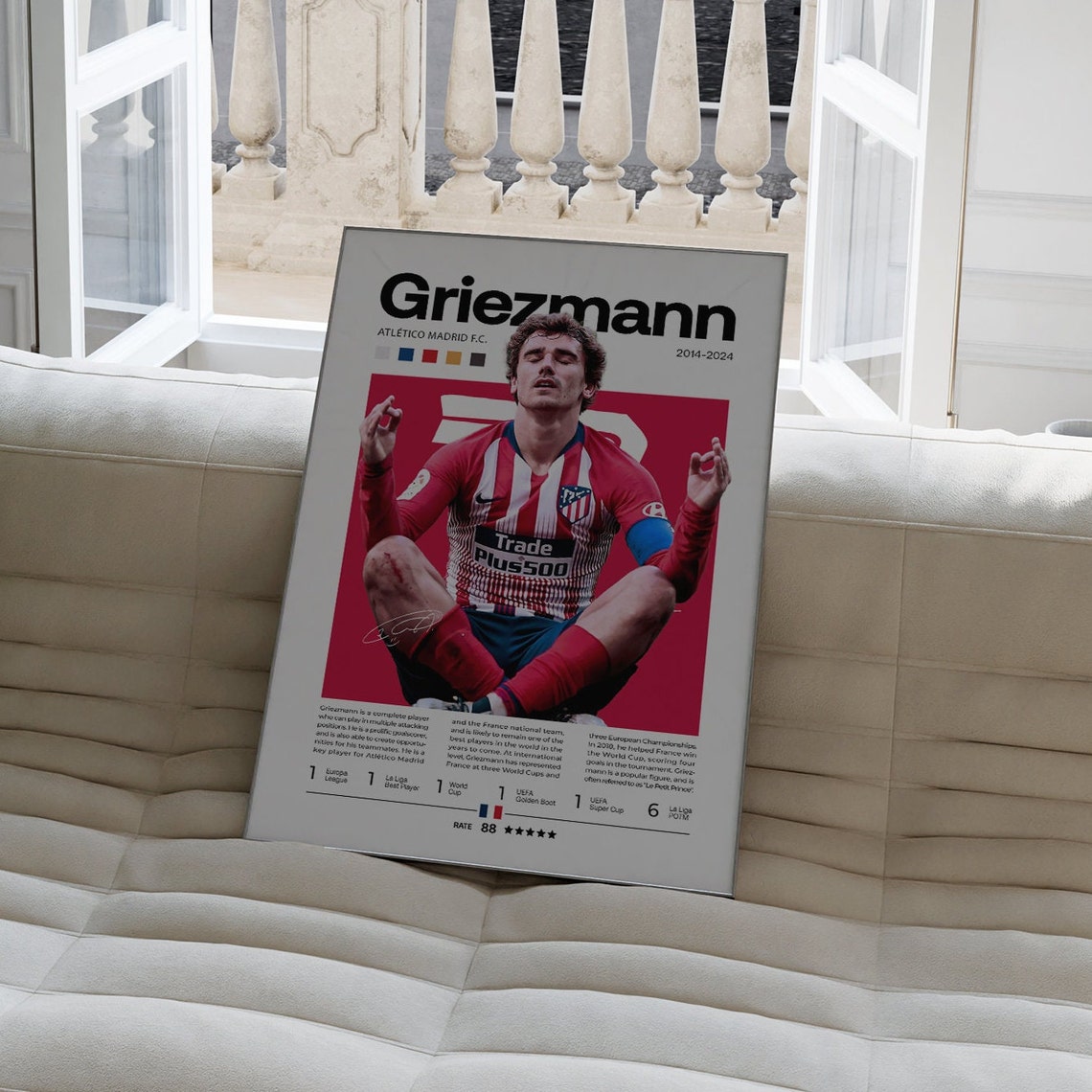 Antoine Griezmann Poster, French Footballer, Soccer Gifts, Sports ...