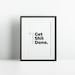 Minimalist Motivation Focus Print Set, Motivational Hard Work Office ...