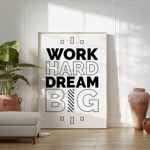 Office Wall Art, Set of 6, Printables, Home Office Decor, Motivational ...