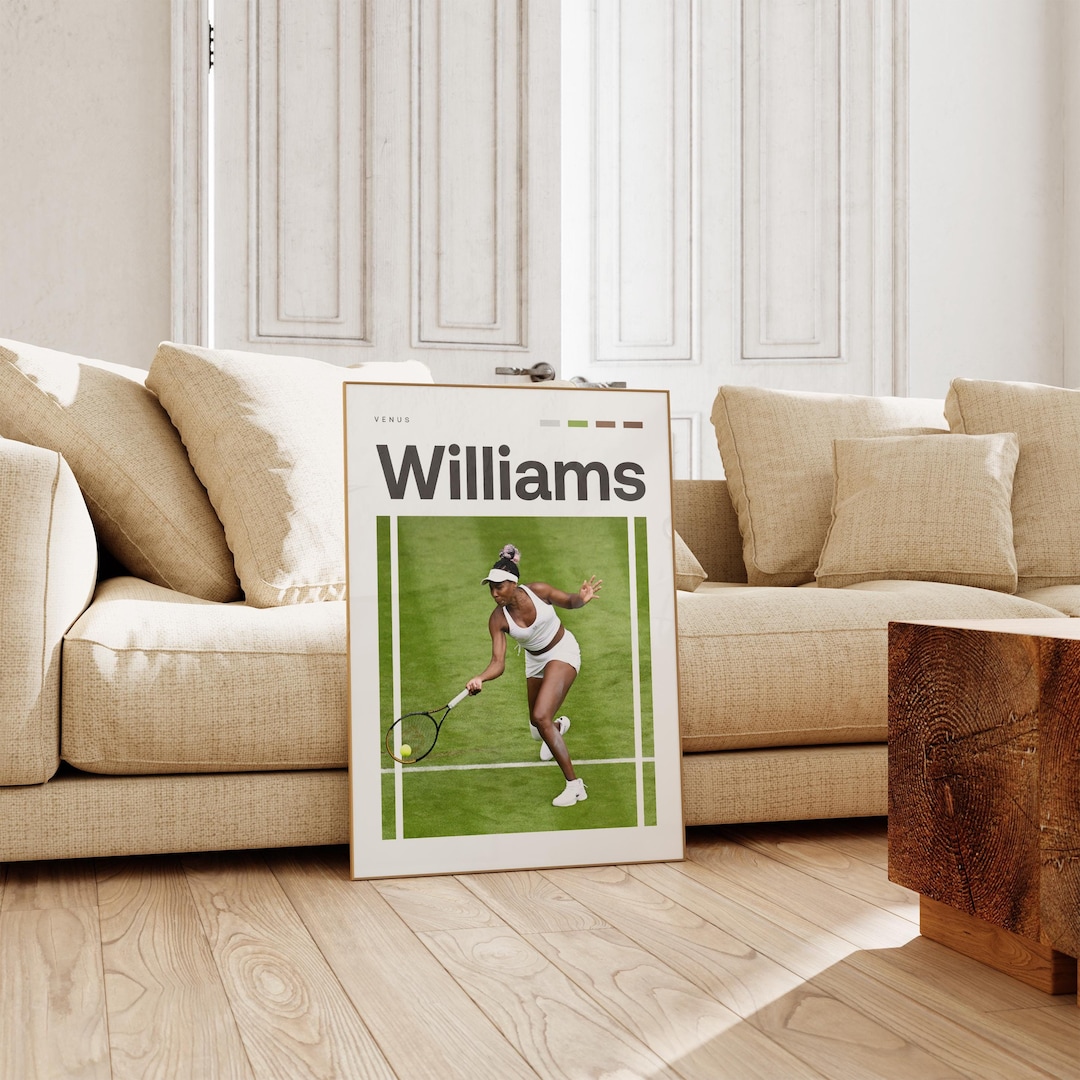 Venus Williams Poster, Tennis Poster, Motivational Poster, Sports ...