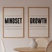 Minimalist Motivation Focus Print Set, Motivational Hard Work Office ...
