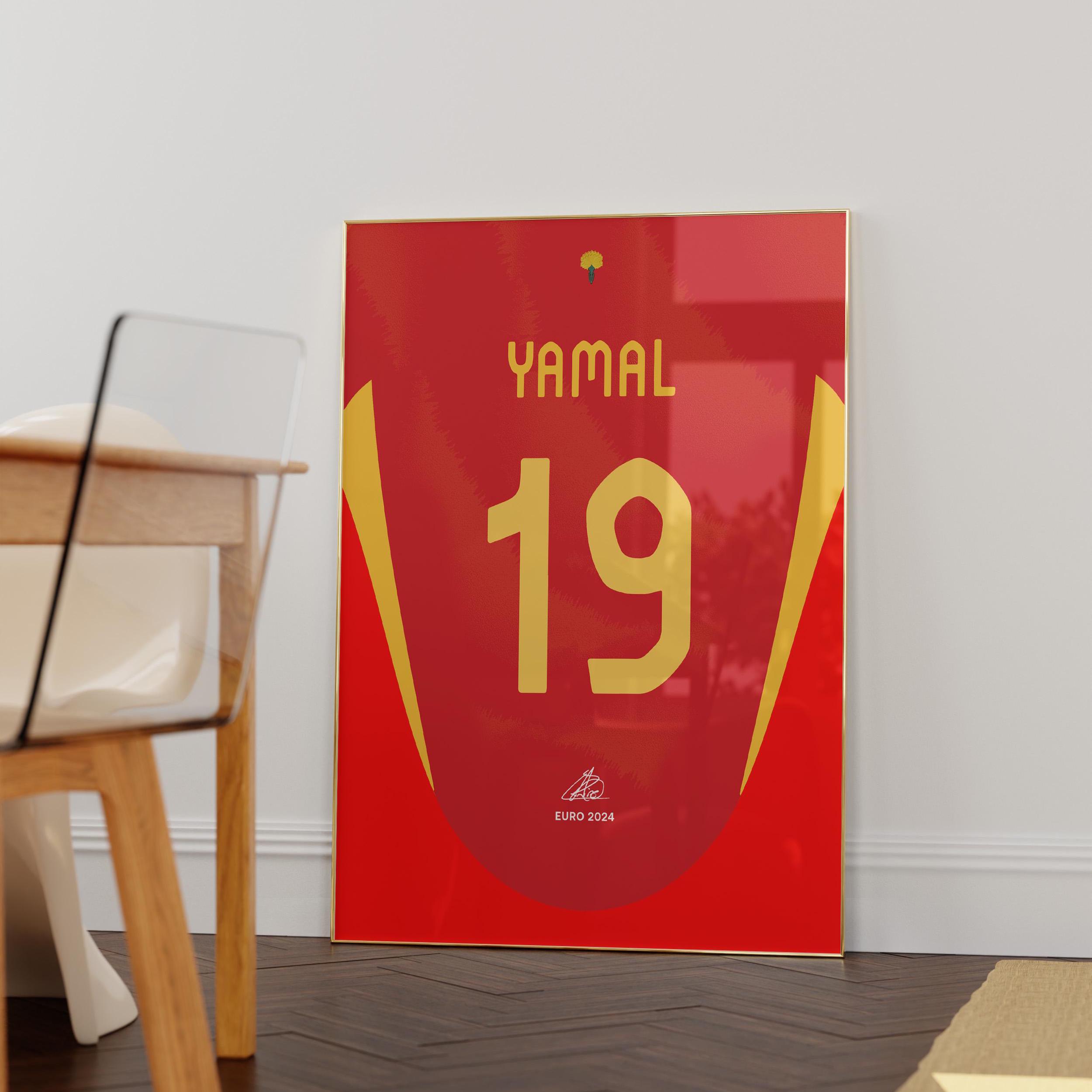 Lamine Yamal Poster, Lamine Yamal Digital Poster, Football Gifts, Mid ...