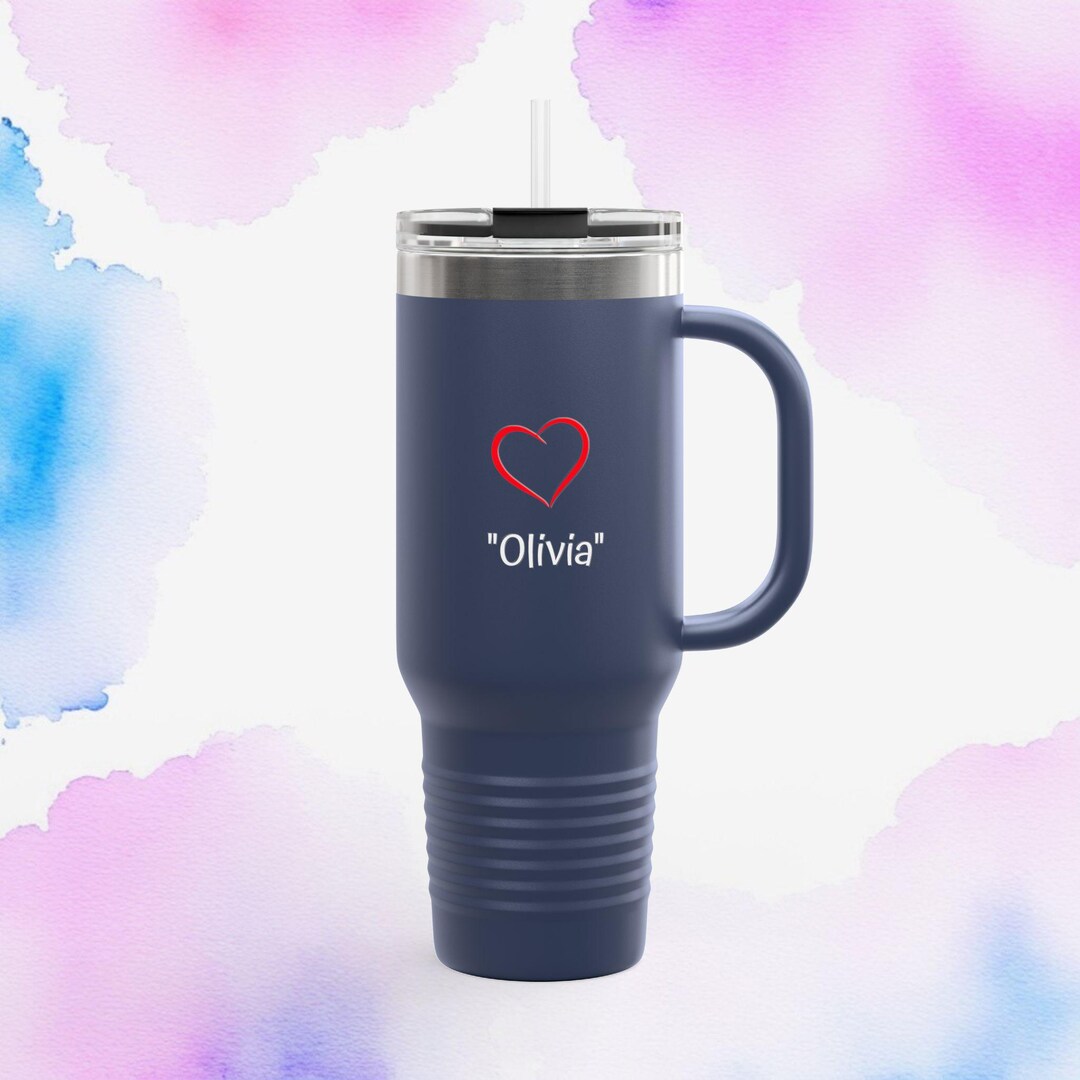 Custom 40oz Travel Mug, Personalized Gifts, Cute Insulated Travel Mug ...