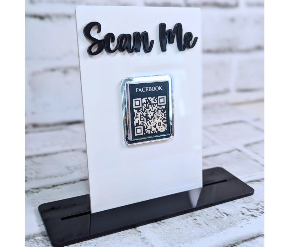 QR Code Sign Svg | Social Media Sign Svg | 1 to 3 QR Code Sign Svg ...