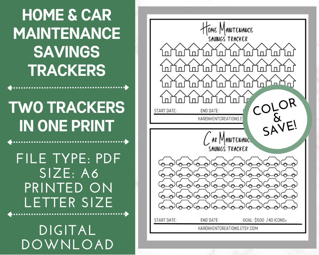 300 and 500 Savings Challenge Printable | Two Savings Challenge in ONE ...
