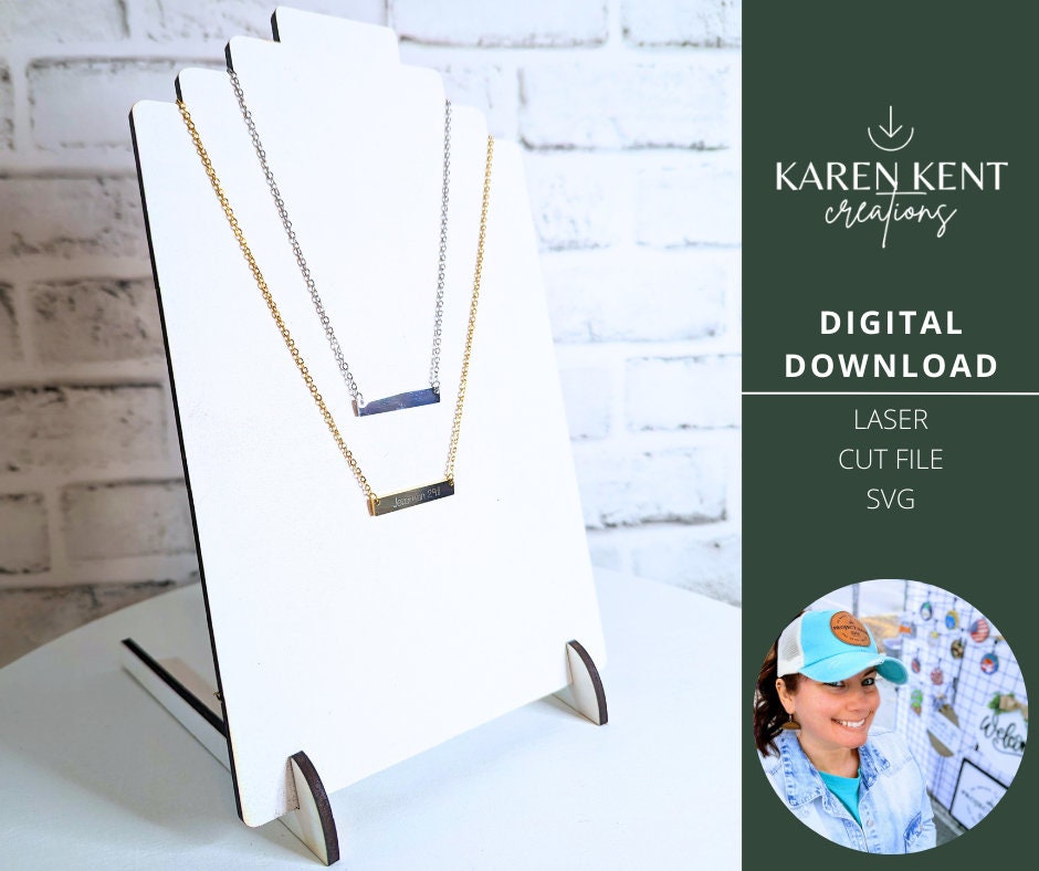 Necklace Display SVG | Display Cut File | Craft Show Display SVG ...