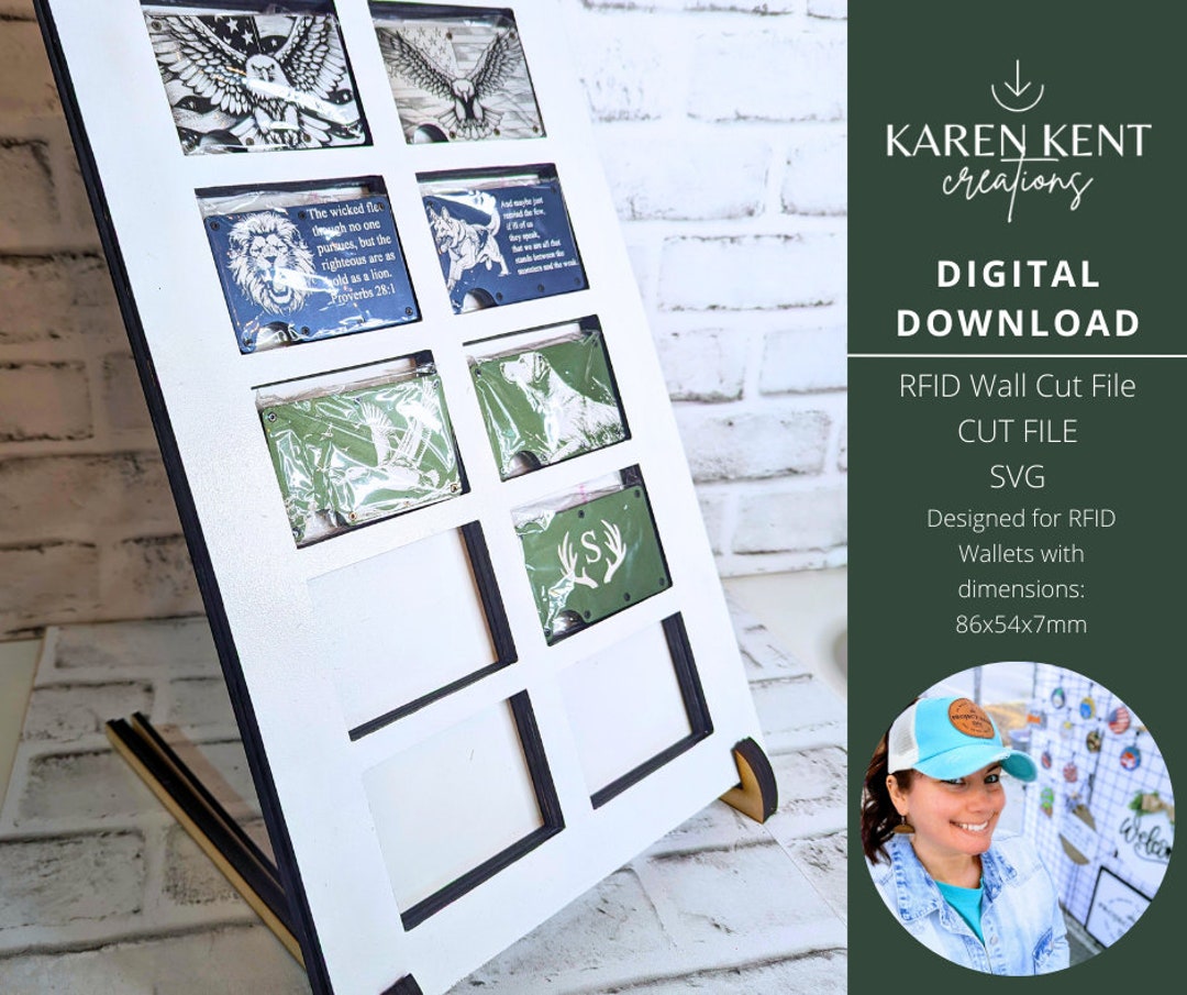 RFID Wallet Display SVG | Display Cut File | Craft Show Display SVG ...