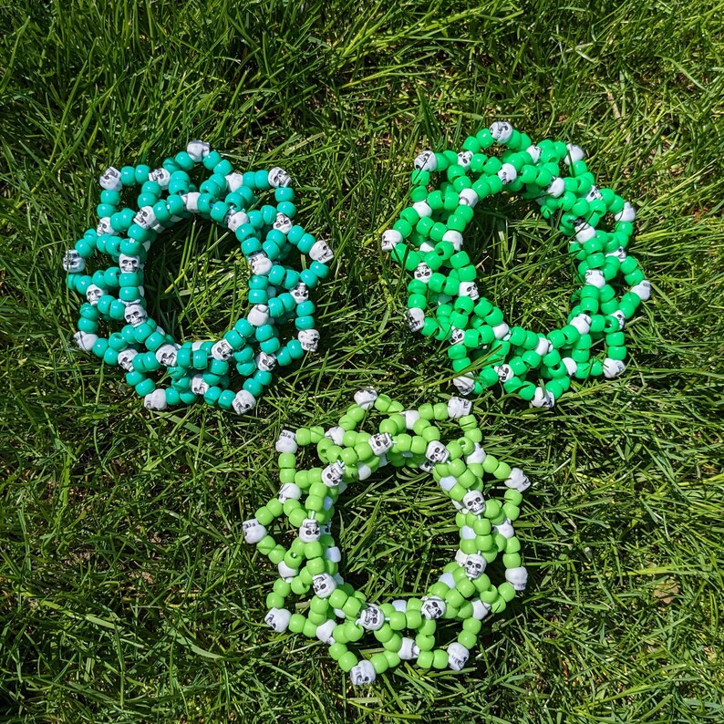 Kandi Cuff. Kandi for Festival, Beaded Cuff Bracelet, Candy Bracelet ...