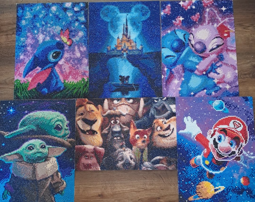 COMPLETED Disney Diamond Art Paintings - Etsy