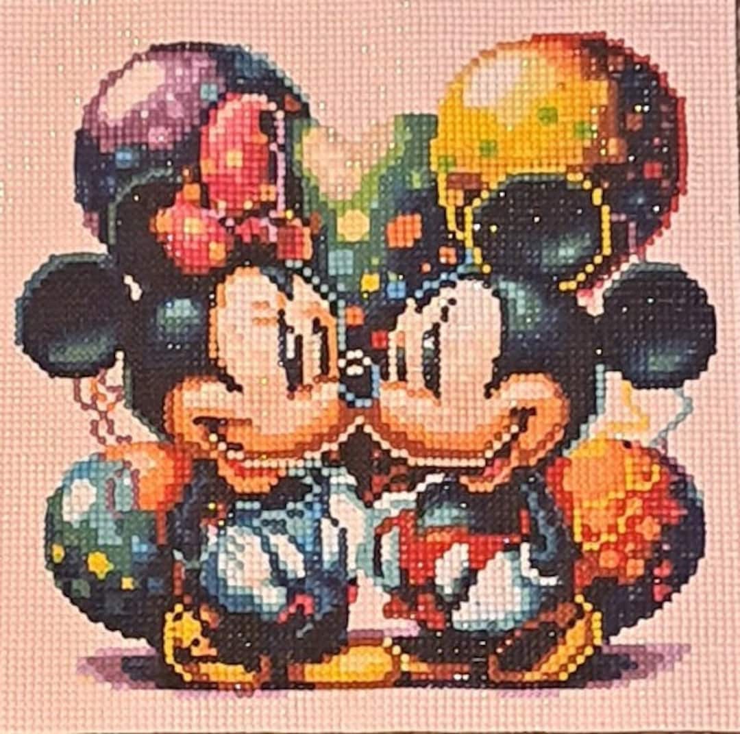 COMPLETED Mickey and Minnie Mouse Diamond Art - Etsy