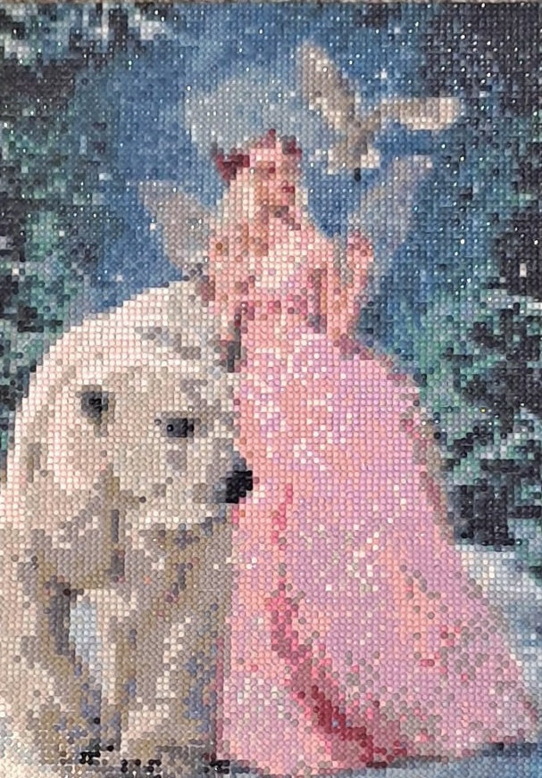 COMPLETED Princess and Polar Bear Diamond Painting - Etsy