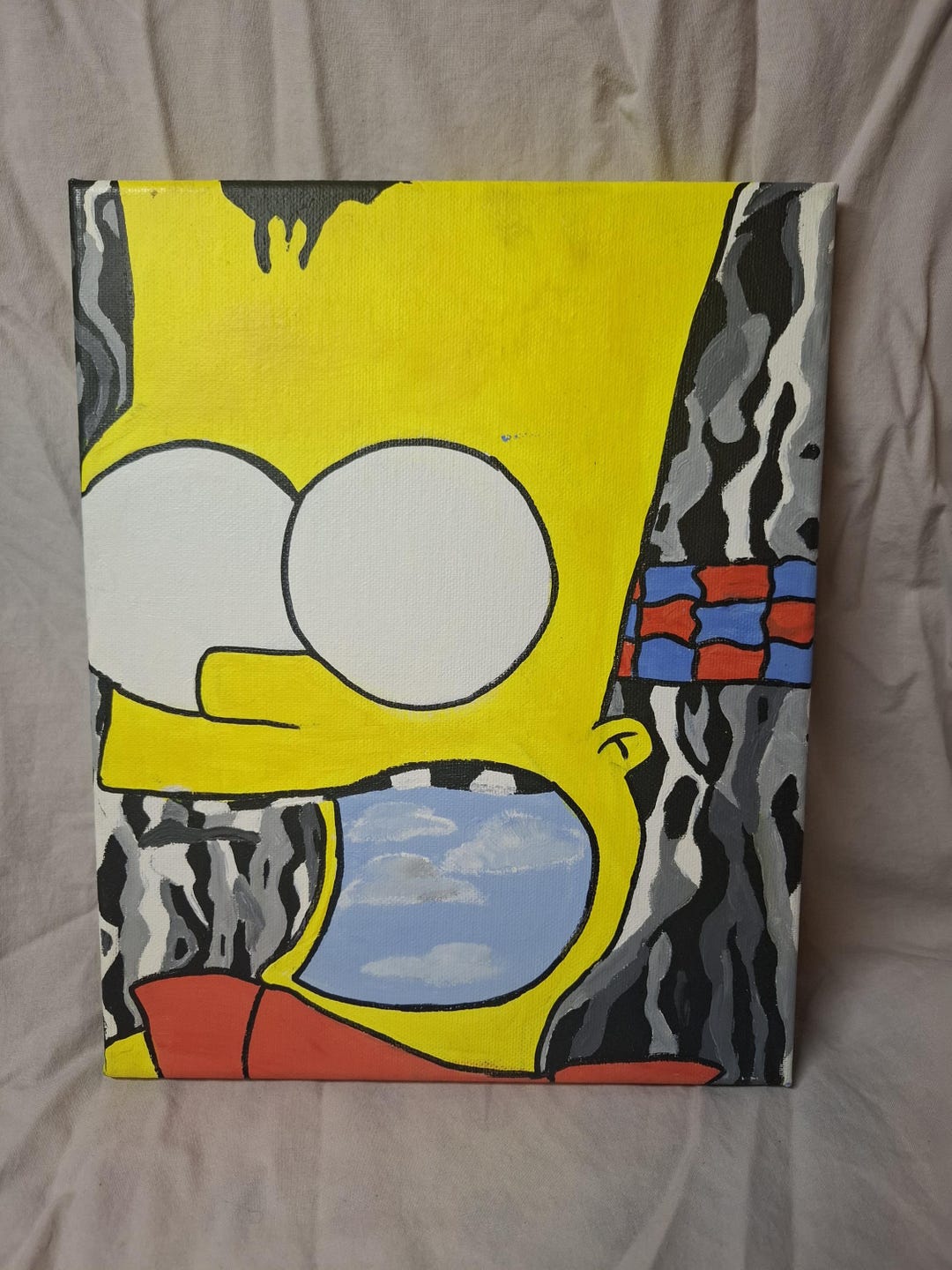Trippy Bart Simpson Painting - Etsy