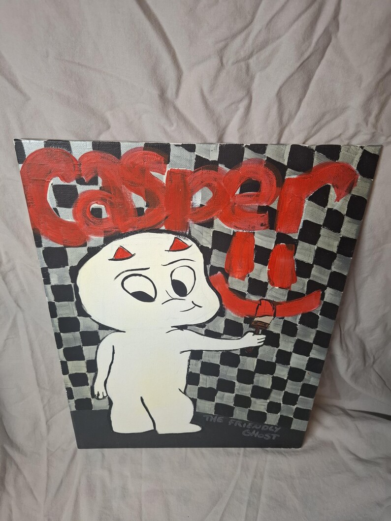 Casper the Ghost - Acrylic Painting - Etsy
