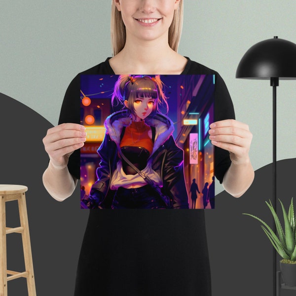 Anime Girl Poster - Etsy