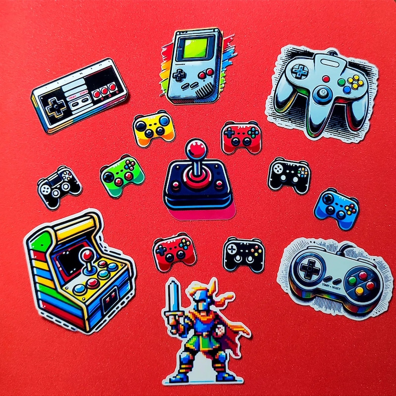 Vintage Arcade Game Stickers - Etsy