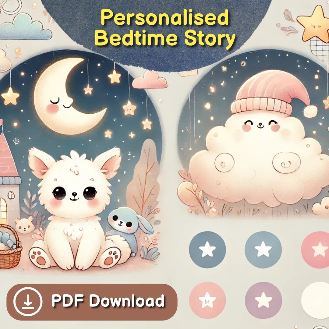 Personalised Bedtime Story for Your Little One (PDF Download) - Etsy