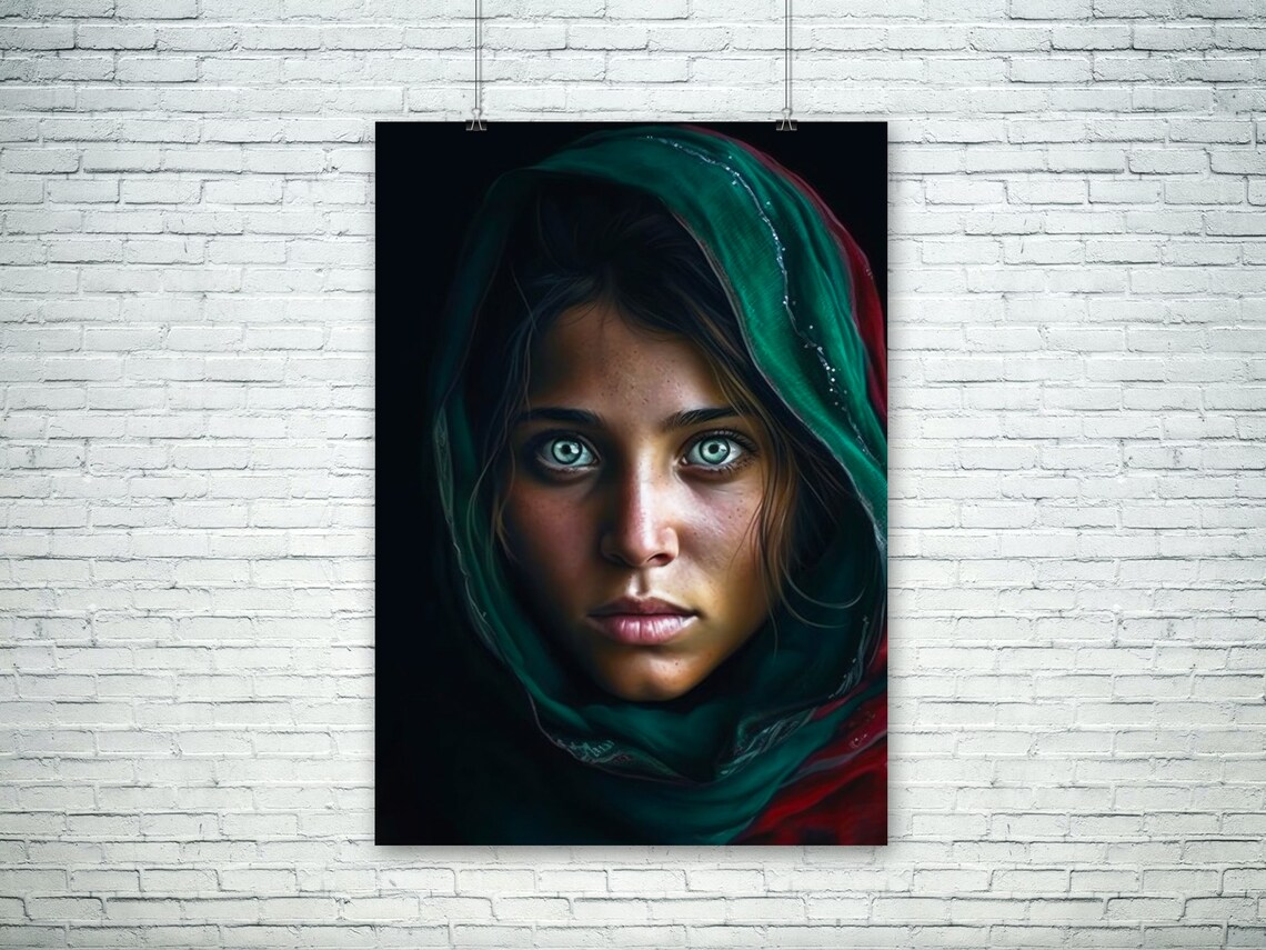 Woman Portrait, Digital Art Print, AI Generated, Wall Art, AI Art ...