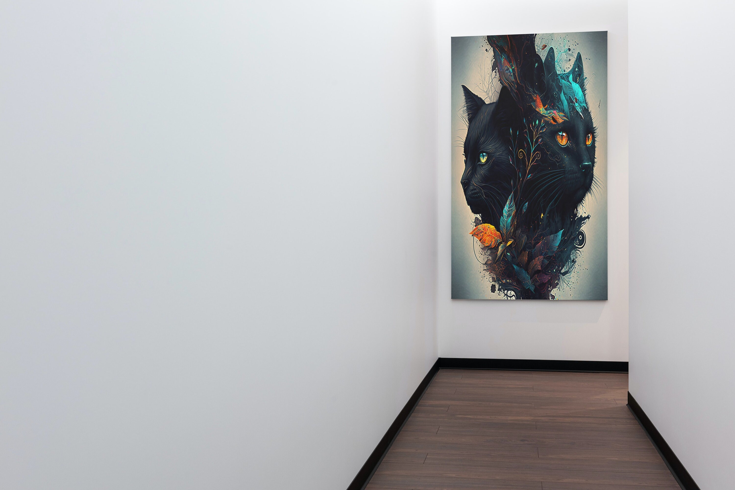 CAT Digital Art Print, AI Generated, Wall Art, AI Art, Digital Download ...