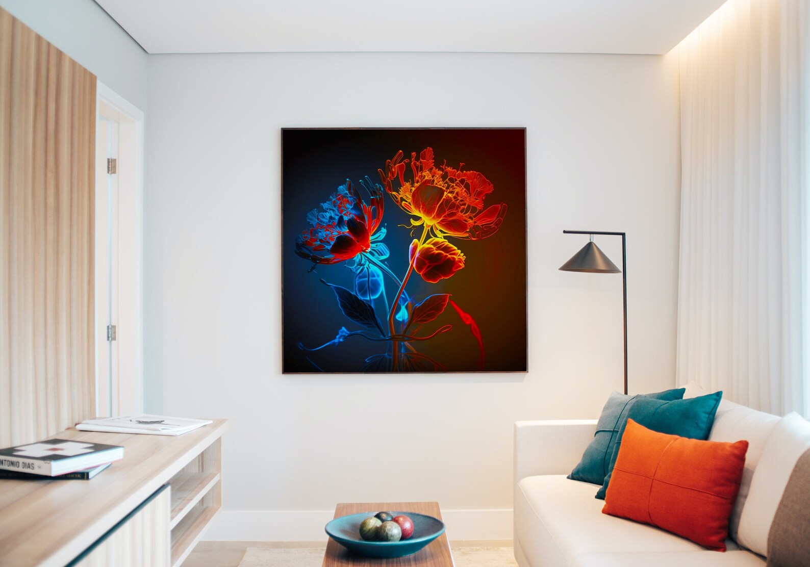 Flower Digital Art Print, AI Generated, Wall Art, AI Art, Digital ...