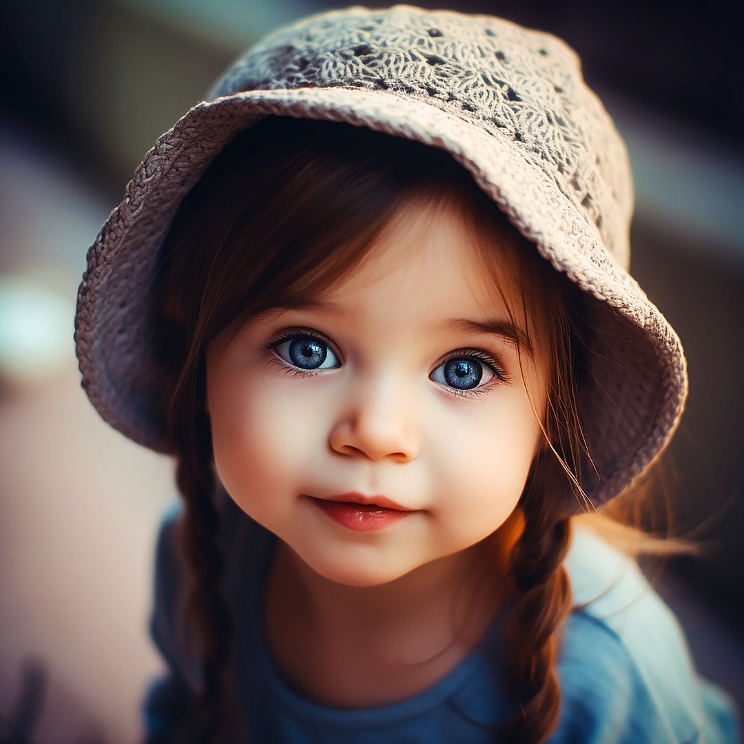 CUTE Gİrls5,digital Art Print, AI Generated, Wall Art, AI Art, Digital ...