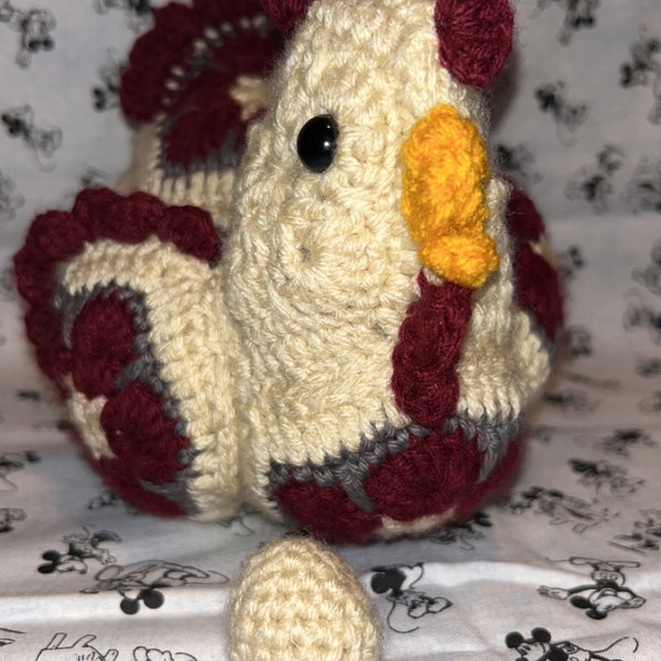 African Flower Crochet Chicken - Etsy