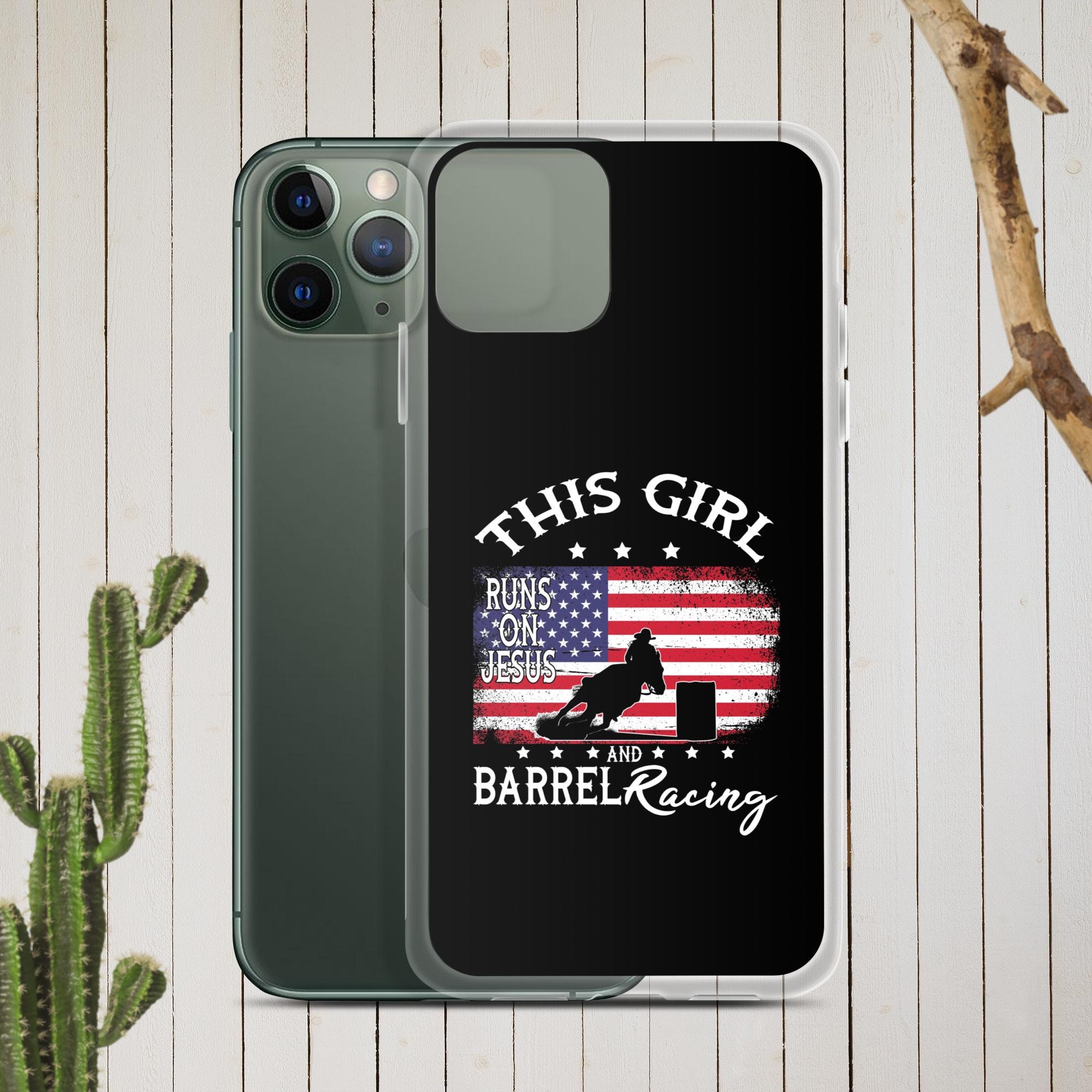 Horse Barrel Racing This Girl Runs on Jesus Rodeo US Flag Barrel Racing ...