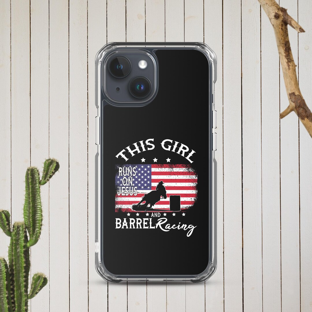 Horse Barrel Racing This Girl Runs on Jesus Rodeo US Flag Barrel Racing ...