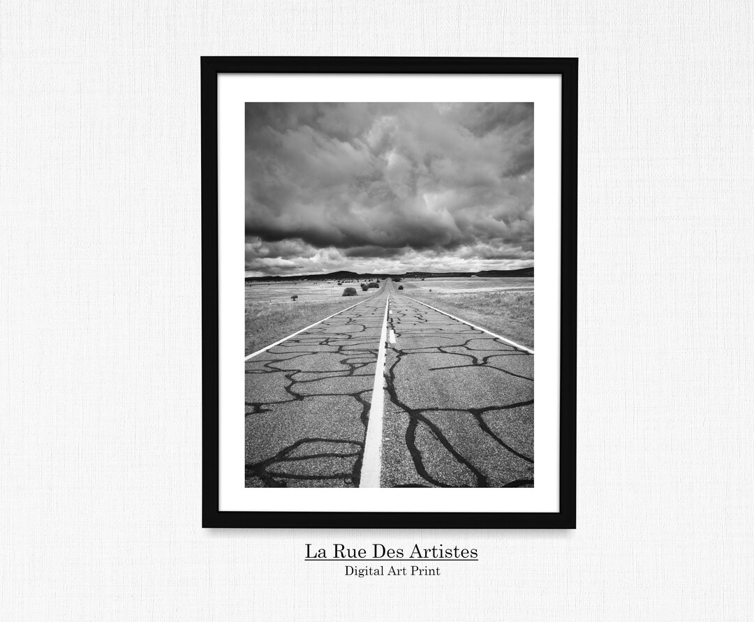 Cloudy Route 66 Photography - American Wall Art - Printable Digital ...