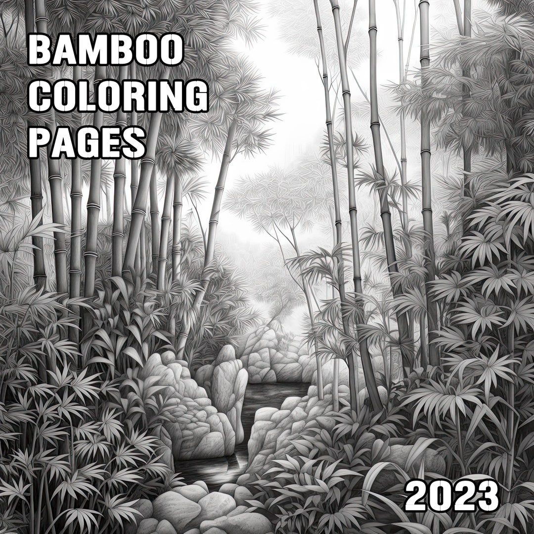 Colouring Bamboo Book Coloring Pages Bamboo Bamboo - Etsy Australia