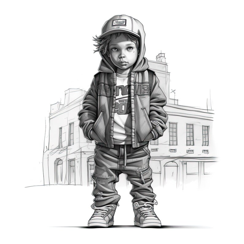 Coloring in Pages of Urban Wear, Adult Color Page, Coloring Paged, Cute ...