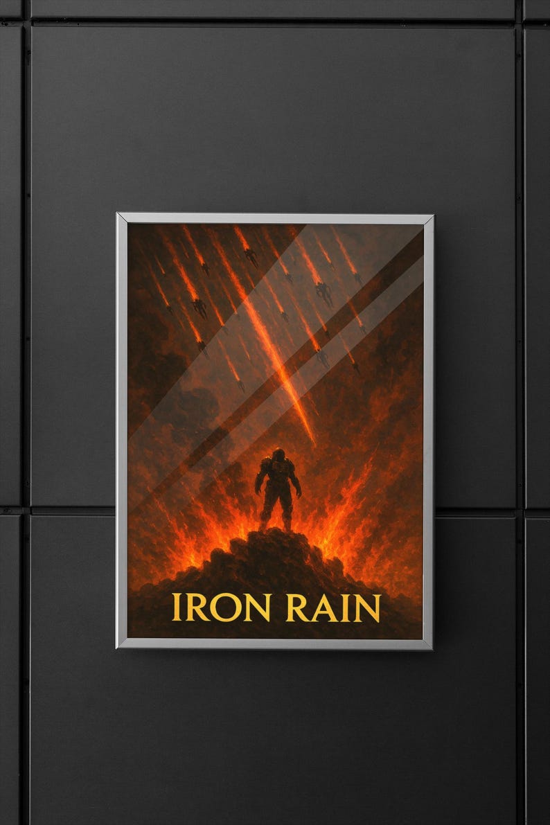 Iron Rain Red Rising Poster | Darrow of Lykos | Sci-fi War Art Print ...