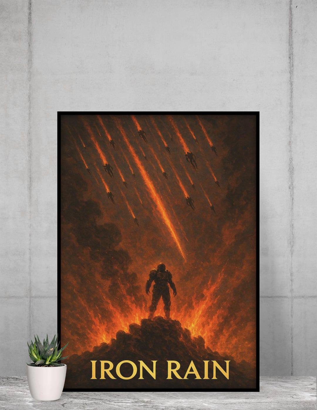 Iron Rain Red Rising Poster | Darrow of Lykos | Sci-fi War Art Print ...