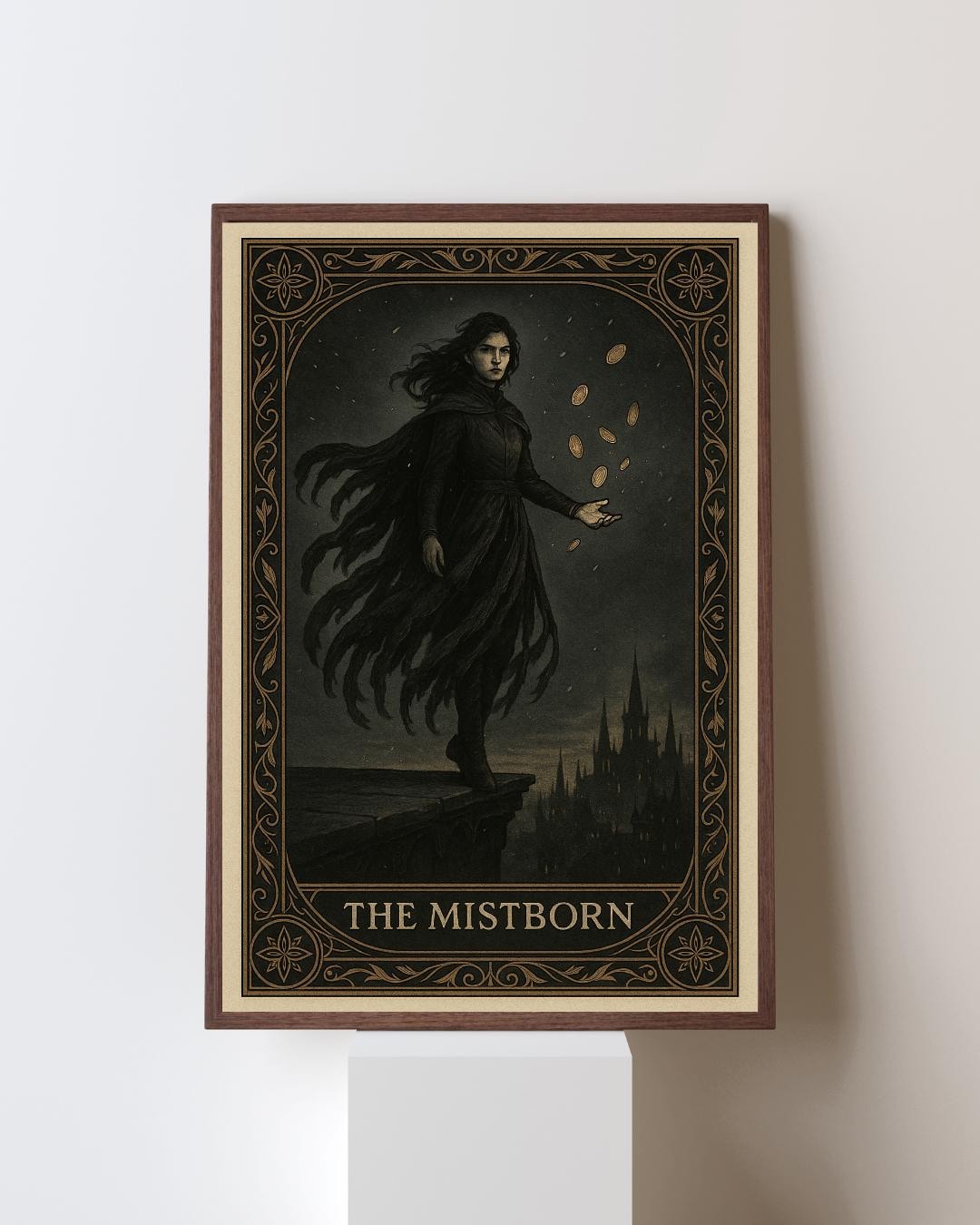 Mistborn Vin Art Print - Dark Fantasy Wall Art - Gothic Fantasy Poster ...